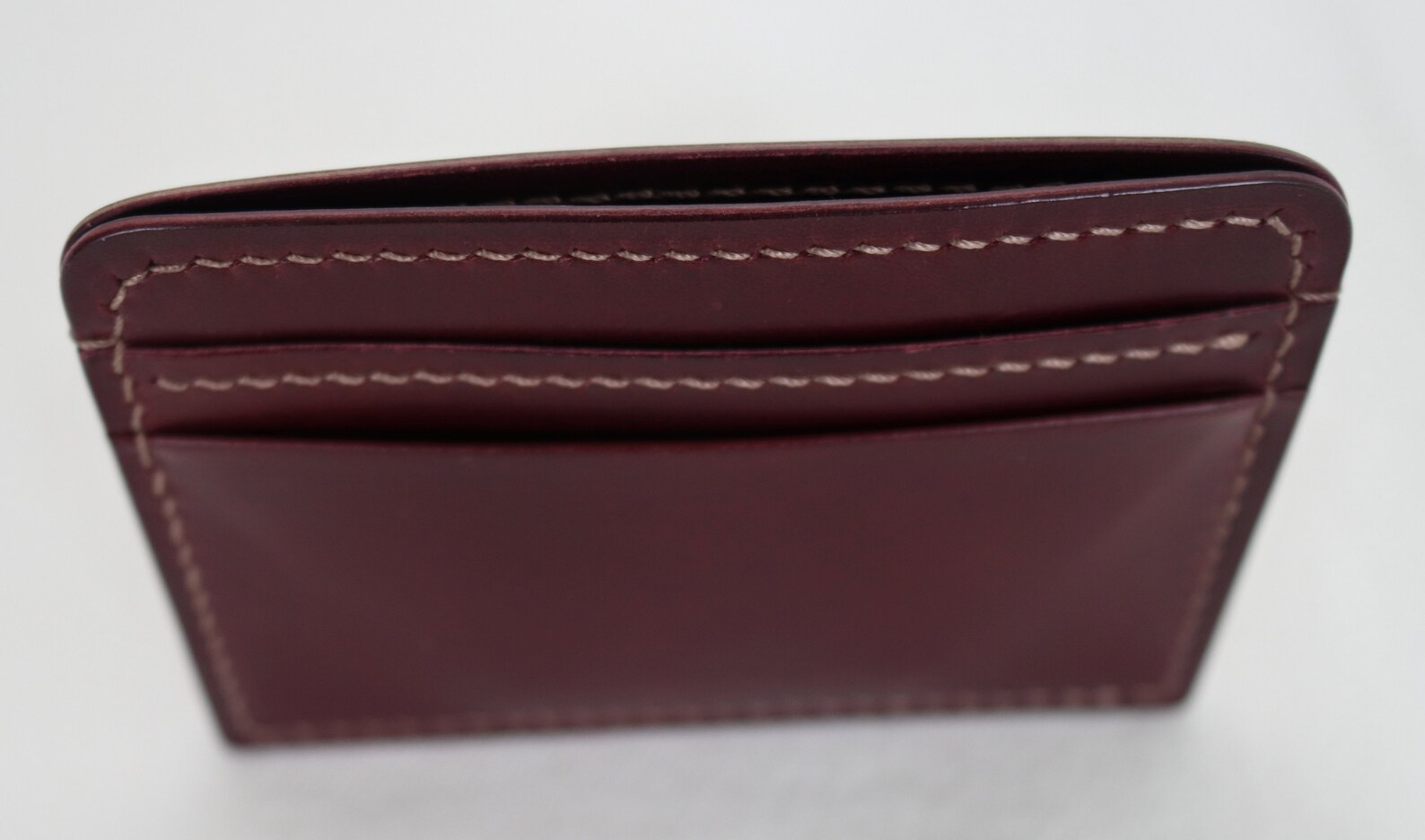Handmade Multi Color Card Holder, Taupe and Bordeaux Color Card Slot ...