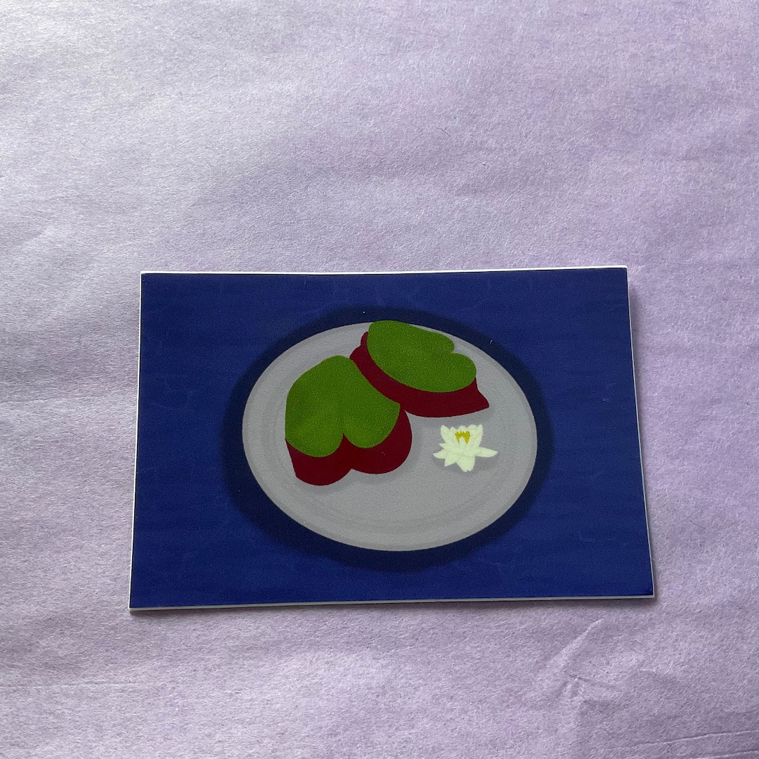 Lily Pad Vinyl Rectangle Sticker, Nature Plant Decal, Plant Lover ...