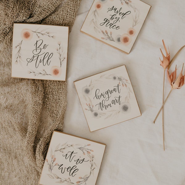 Bible Verse Coasters - Etsy