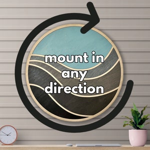 Wave Wall Art, Circular Wood Sign, Surf Decor - Etsy