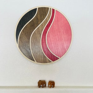 Wave Wall Art, Circular Wood Sign, Surf Decor - Etsy