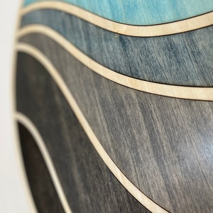 Wave Wall Art, Circular Wood Sign, Surf Decor - Etsy