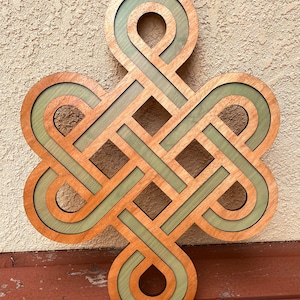 Celtic Knot, Infinity Symbol, Layered Wood Wall Art, Celtic Decor - Etsy