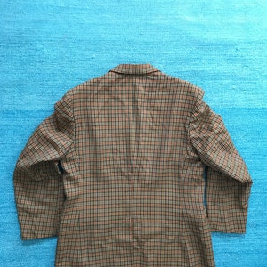 Vintage Checkered Tweed Jacket - Saxon Hawk of Saville Row - Etsy
