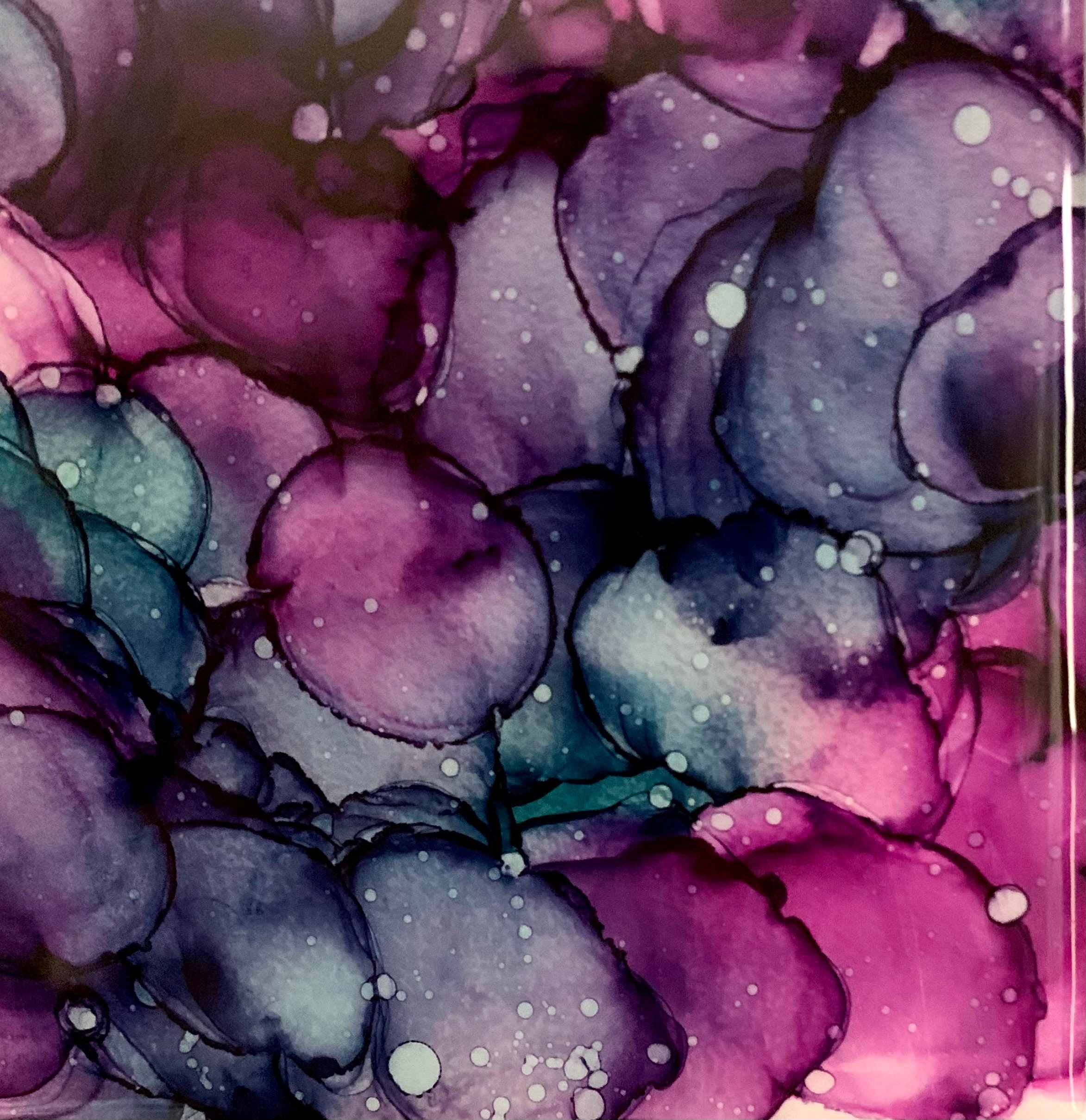 Alcohol Ink on Gesso Board-wall Art-wall Decor-home Decor - Etsy