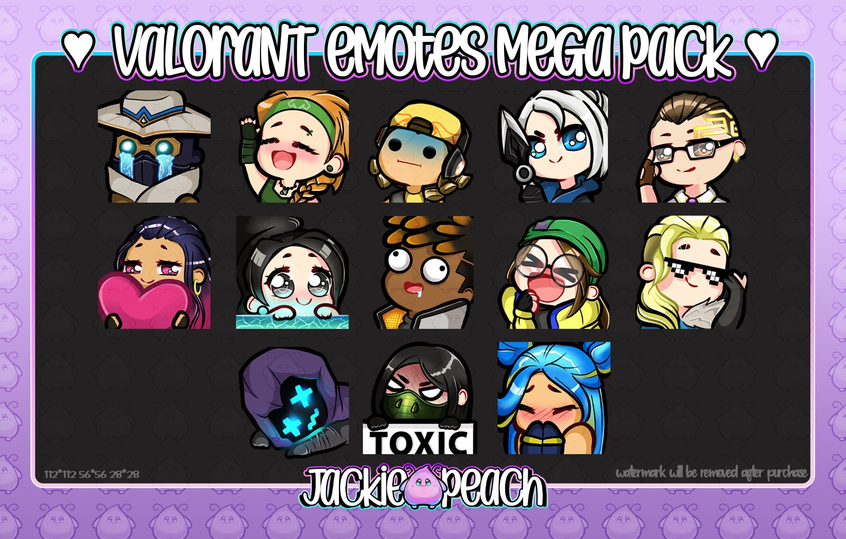 VALORANT EMOTES Complete PACK for Twitch / Discord / Youtube - Etsy Canada