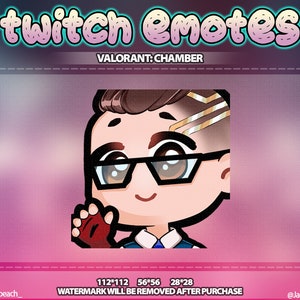 VALORANT Emotes CHAMBER PACK for Twitch / Discord / Youtube - Etsy