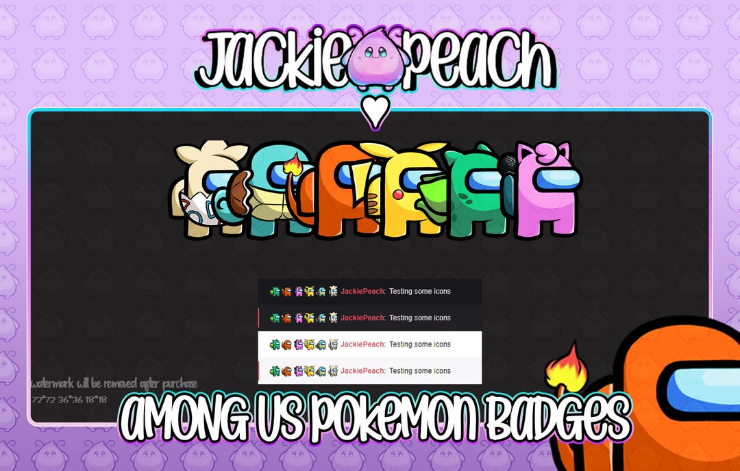 Badges Twitch // Sub Badges // Bits Badges //among Us Badges //pokemon ...