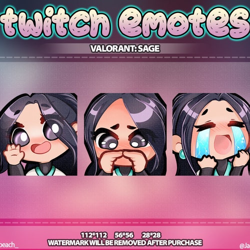 NT Nice Try Sad Valorant Sage Emote Cute Chibi Twitch - Etsy Hong Kong