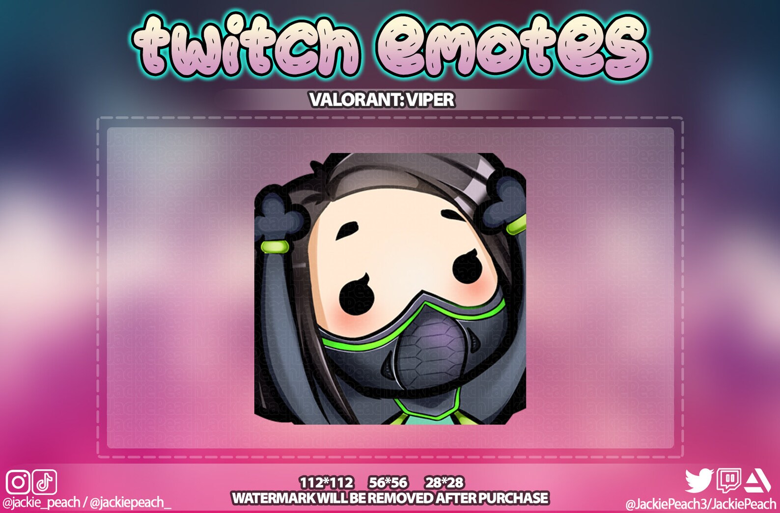 VALORANT Emotes VIPER PACK for Twitch / Discord / Youtube - Etsy
