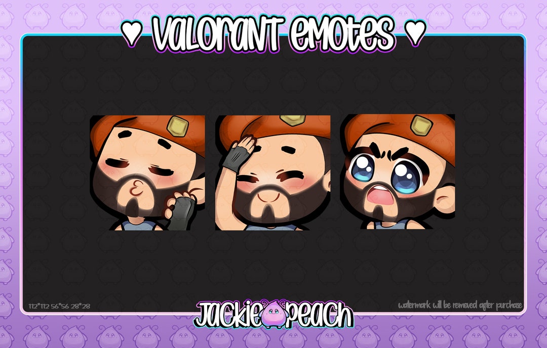 VALORANT Emotes BRIMSTONE PACK for Twitch / Discord / Youtube - Etsy ...