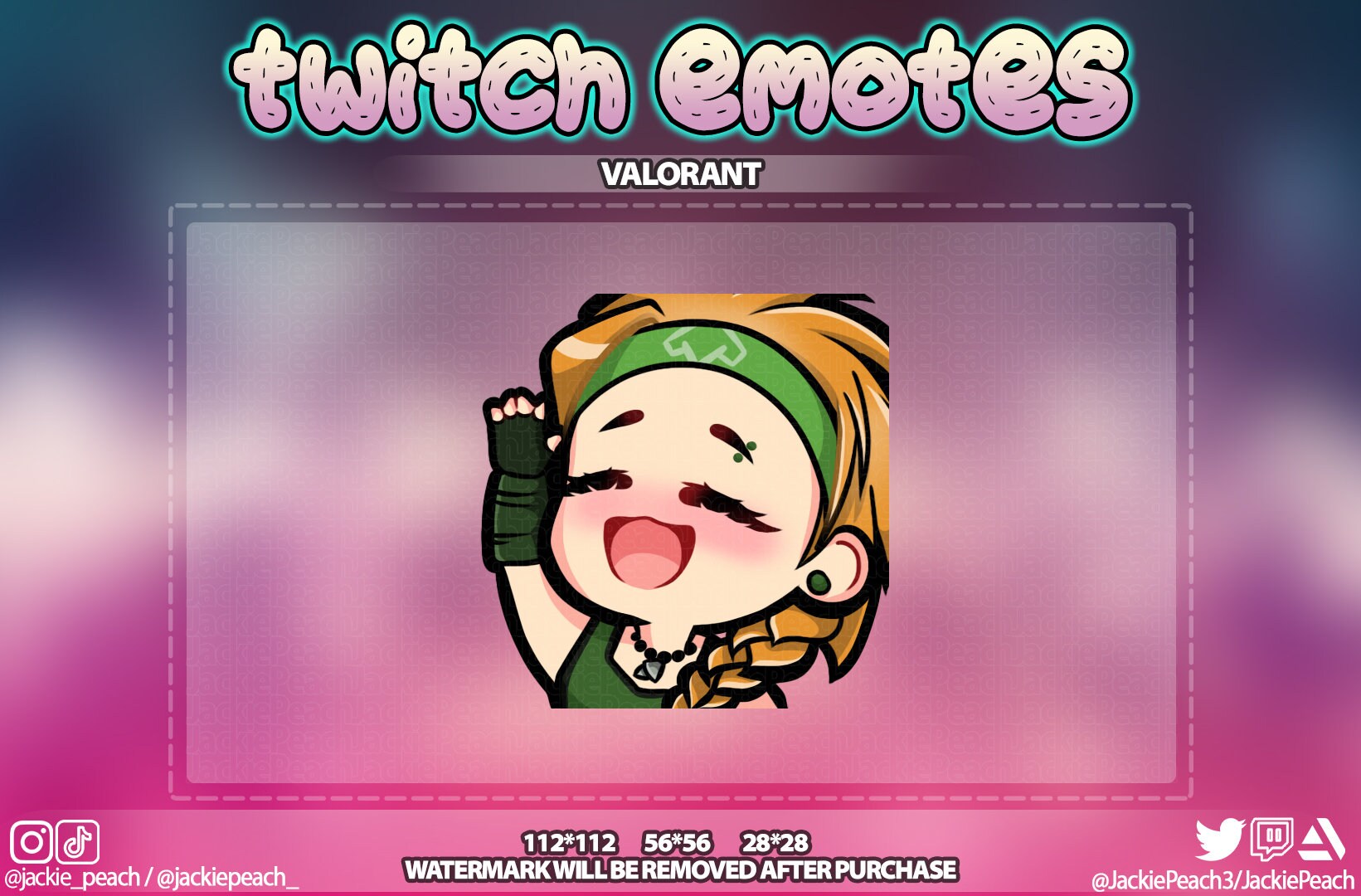 Skye Valorant Emotes Twitch/discord/youtube // Chibi // Emotes - Etsy ...