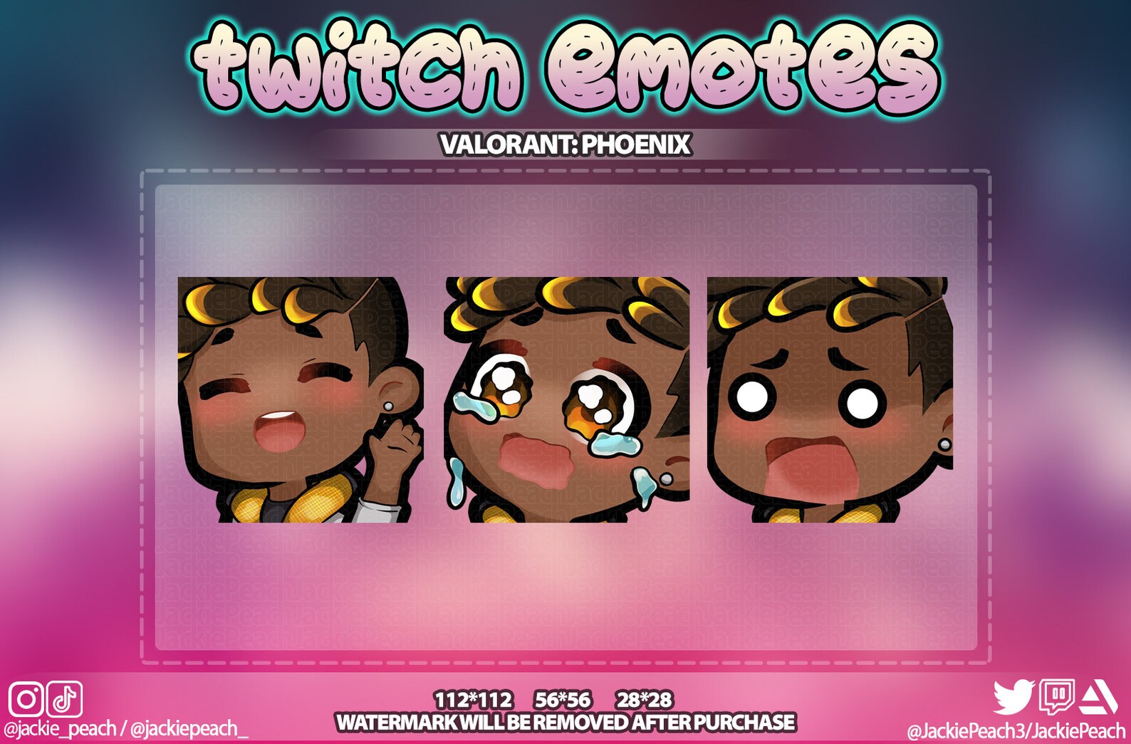 VALORANT Emotes PHOENIX PACK for Twitch / Discord / Youtube | Etsy