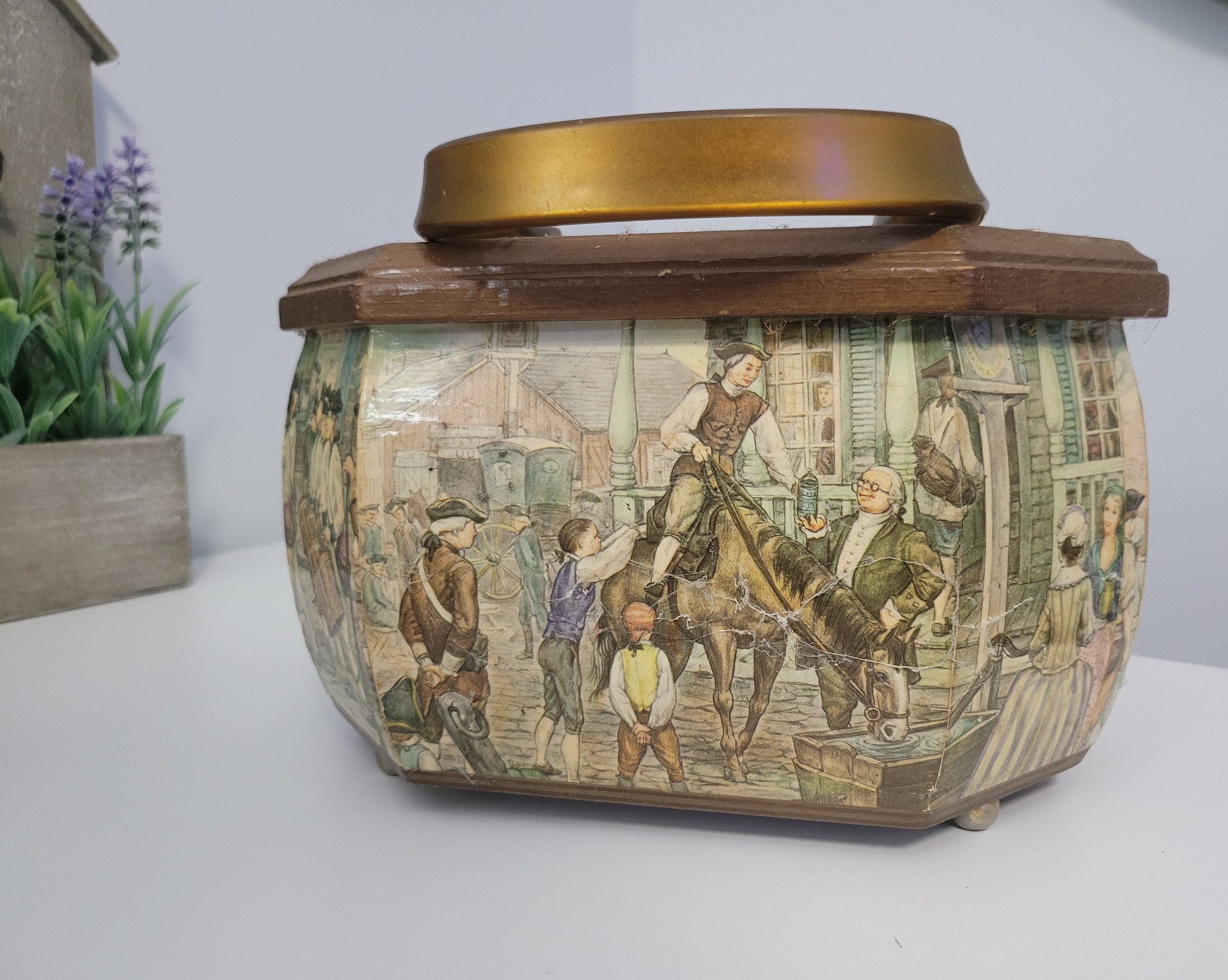 Anton Pieck Decoupage Purse, or Jewelry Box - Etsy