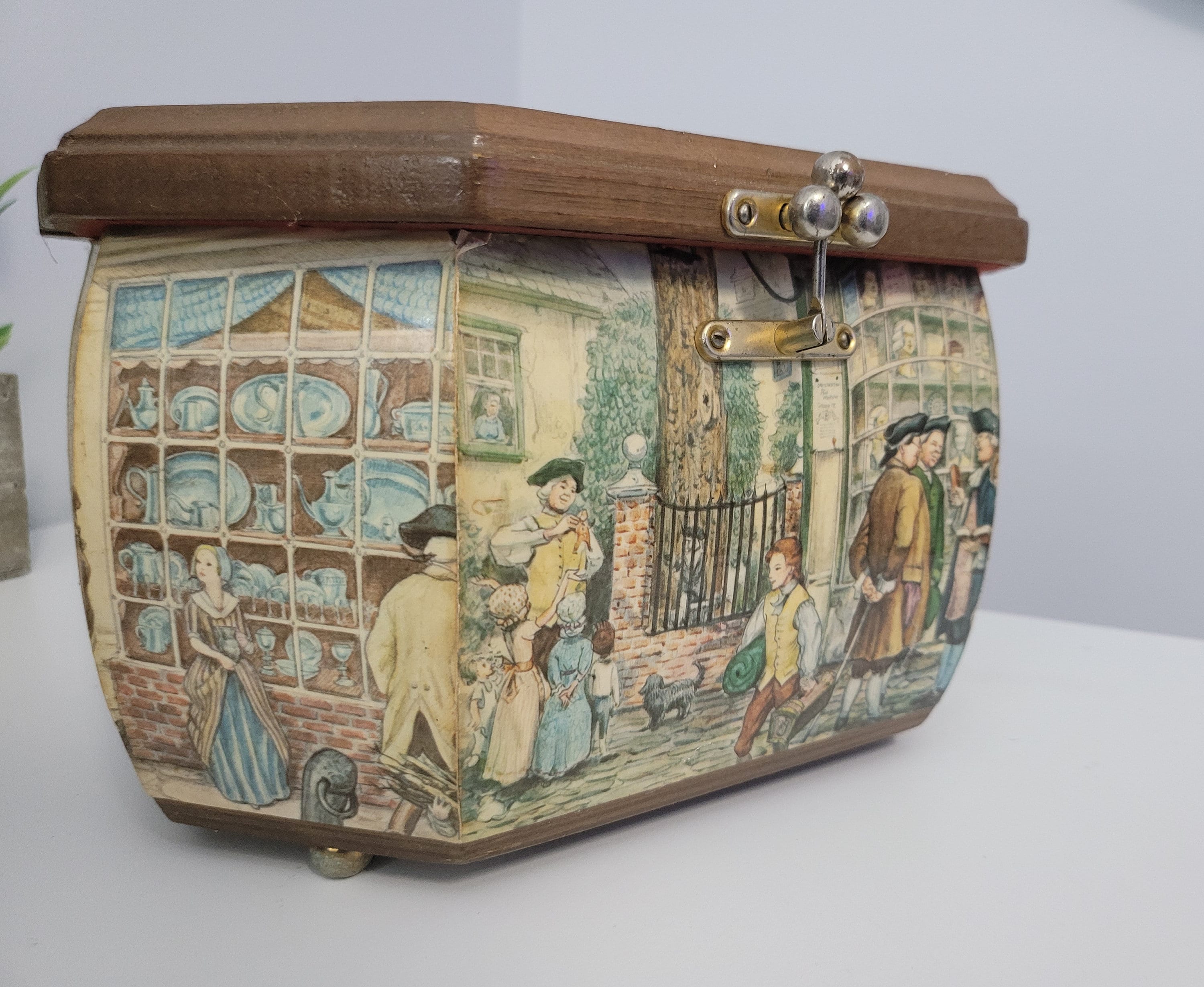 Anton Pieck Decoupage Purse, or Jewelry Box - Etsy