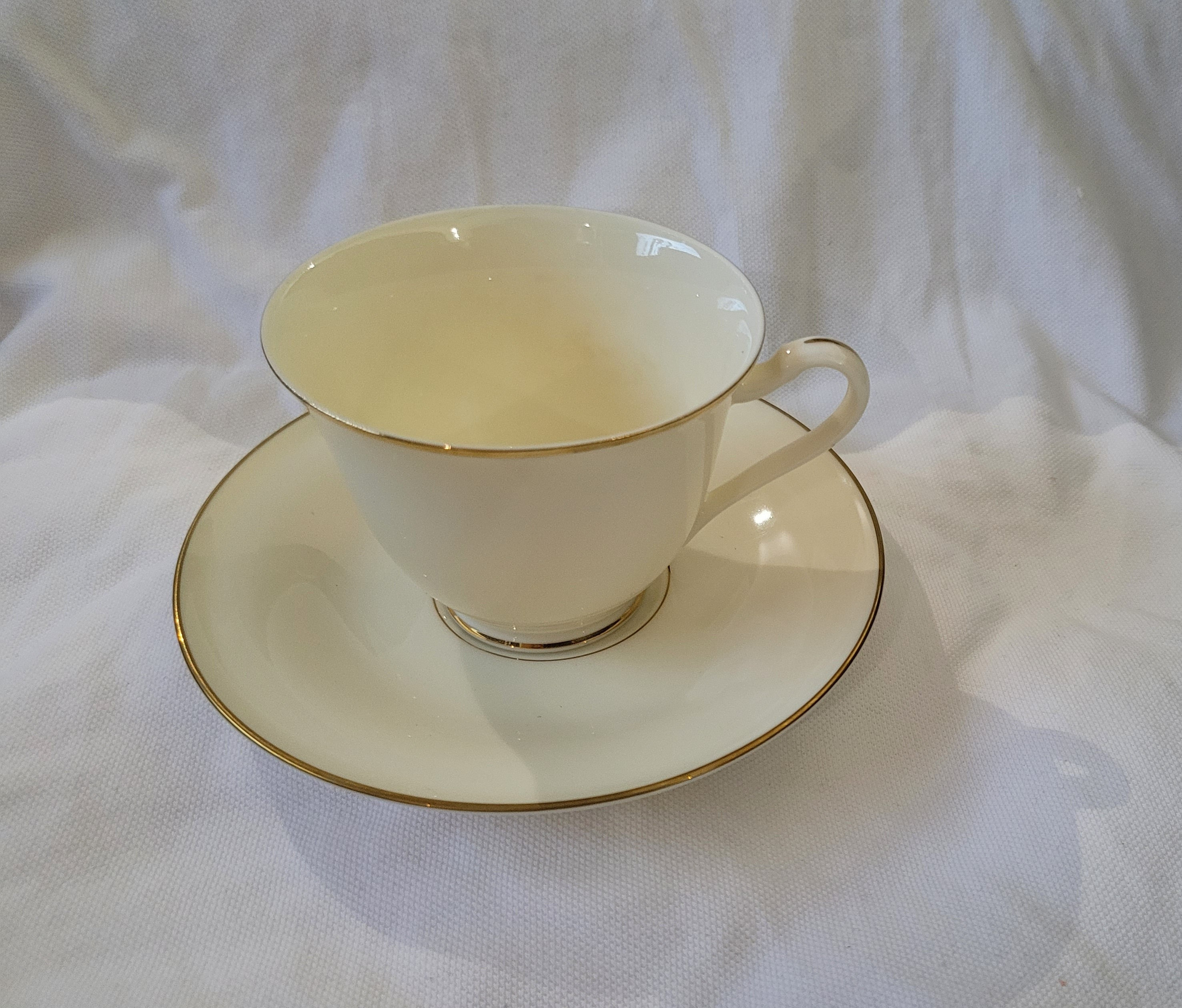 Mikasa Fine Ivory Stanton Gold Footed Cup and Saucer - Etsy