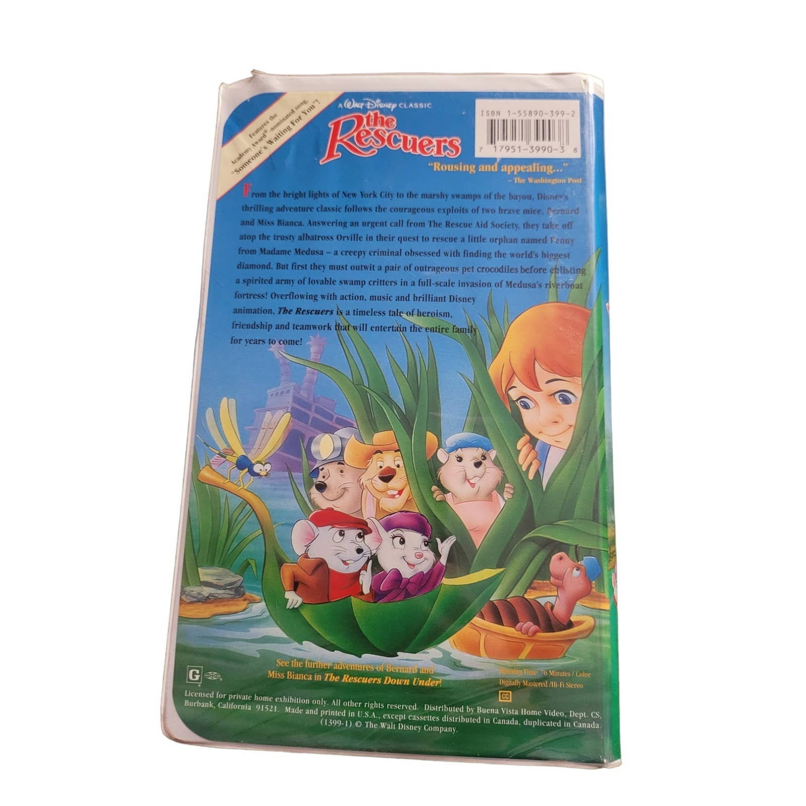 The Rescuers VHS Black Diamond, Vintage Disney Classic, Collectible ...