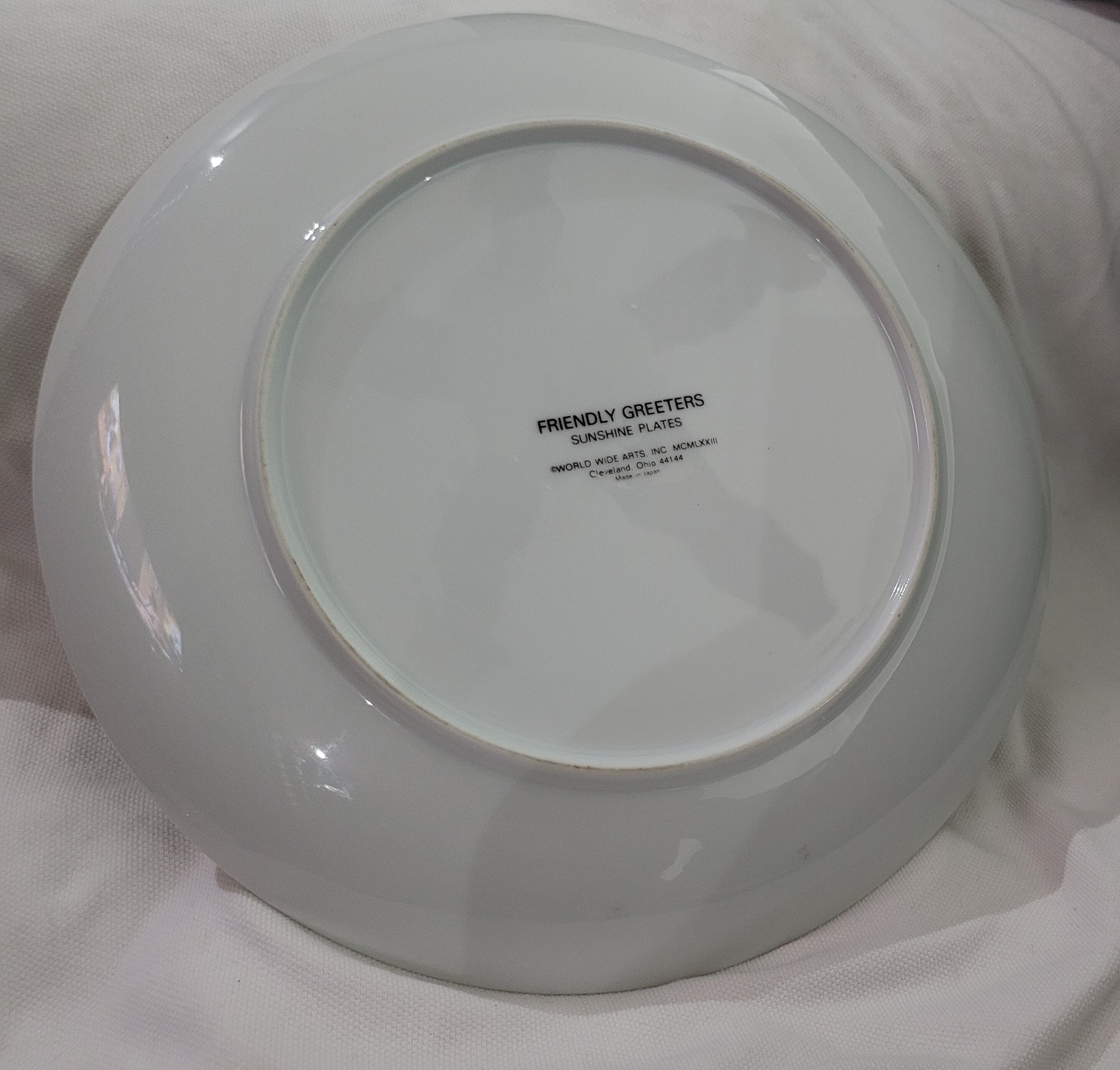 Friendly Greeters Sunshine, Plate Have A Nice Day, by Pete Hawley ...