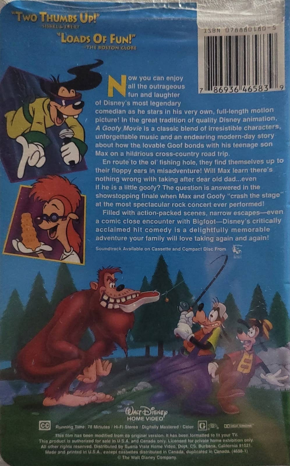 A Goofy Movie VHS Tape Vintage Disney Collectible - Etsy