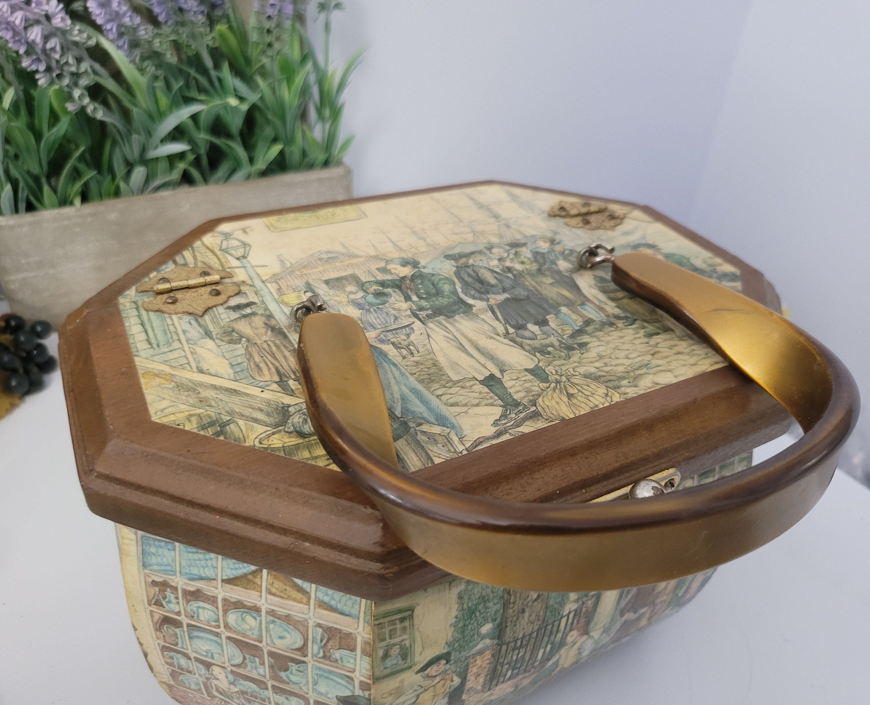 Anton Pieck Decoupage Purse, or Jewelry Box - Etsy