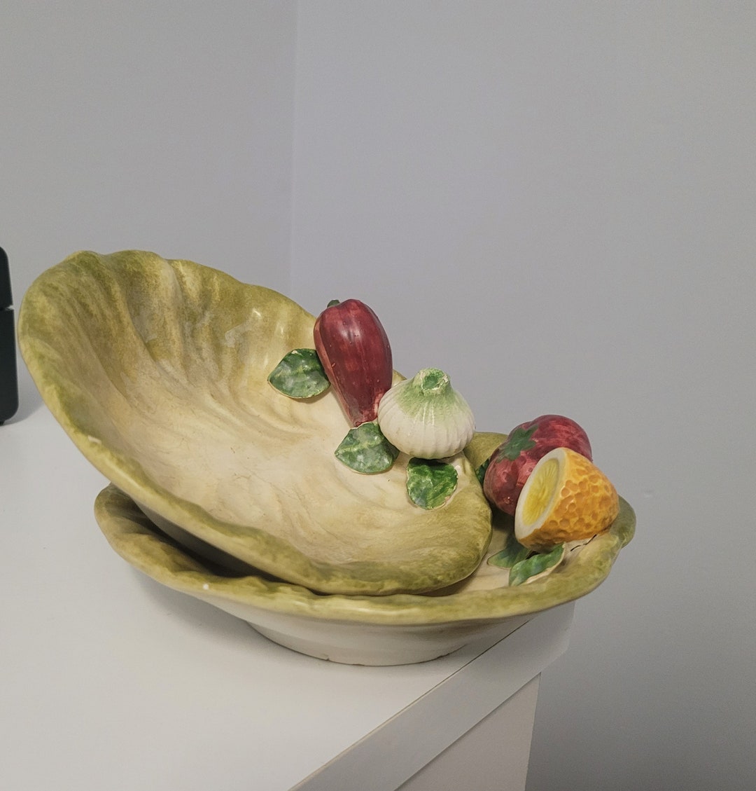 Ceramic Pottery, by Walter Hatches, Italian Trompe, Set of Two Plates ...