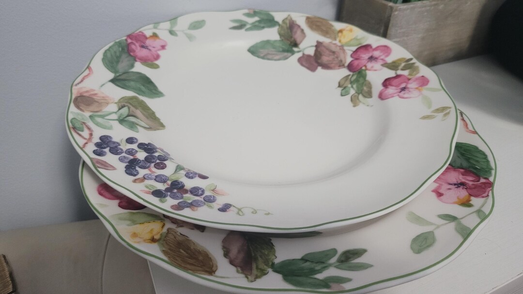 Charter Club Home Wild Flowers Dinner Plates - Etsy