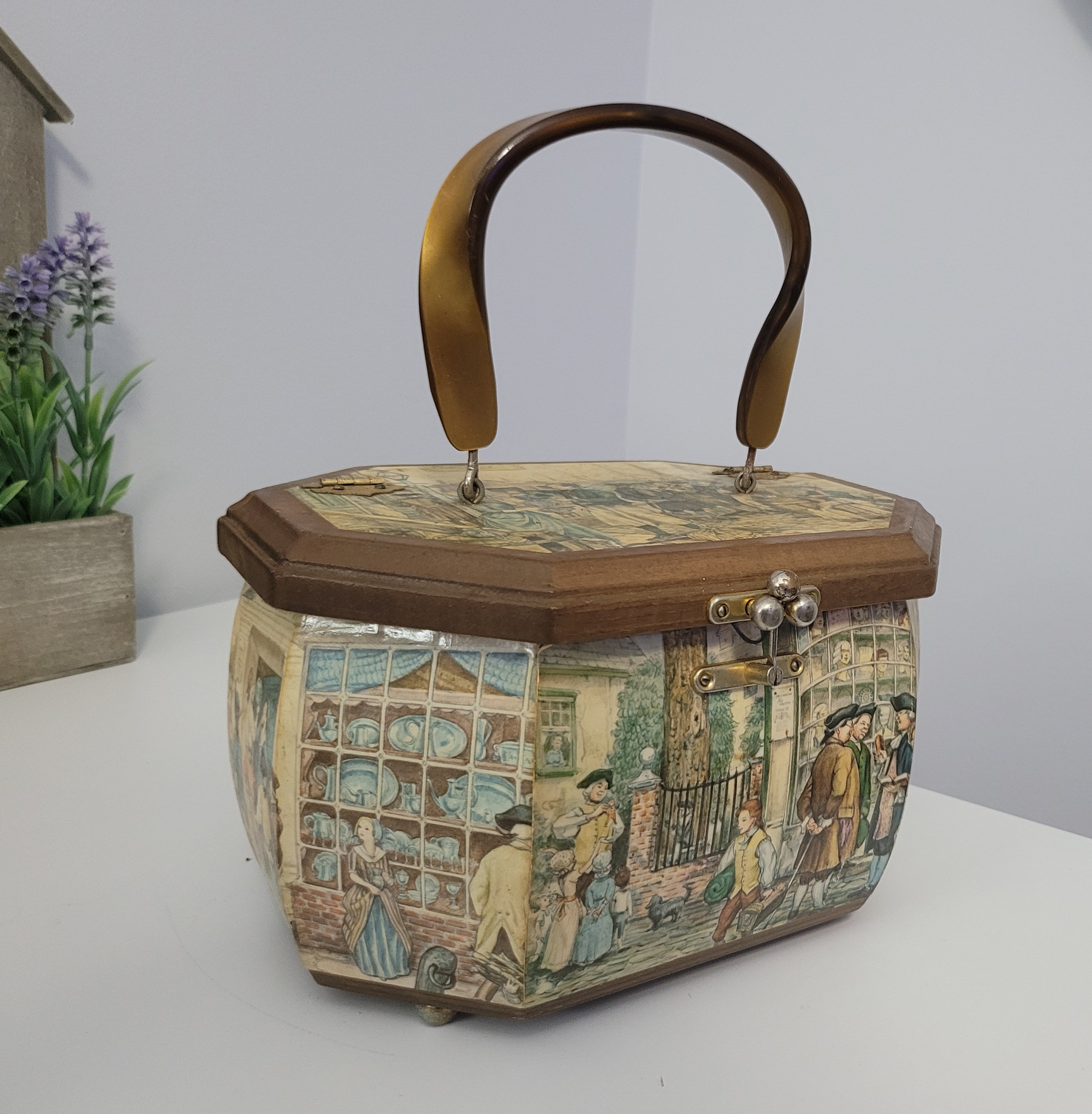 Anton Pieck Decoupage Purse, or Jewelry Box - Etsy