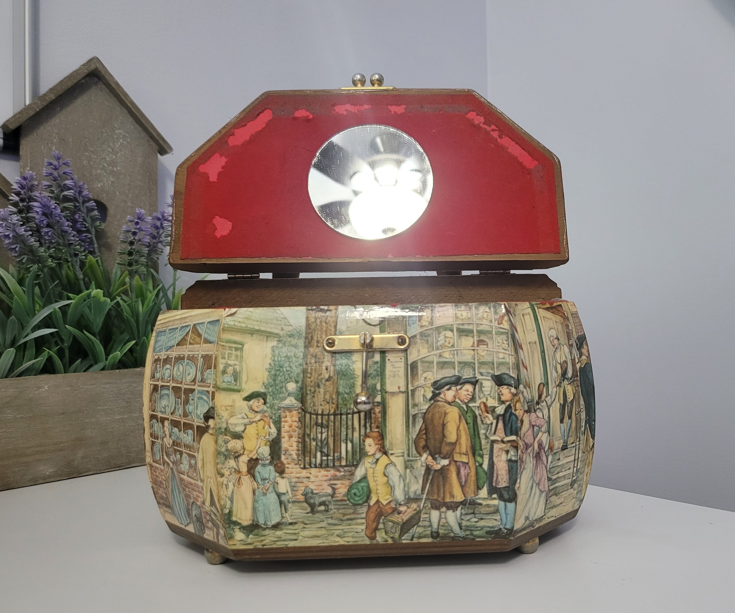 Anton Pieck Decoupage Purse, or Jewelry Box - Etsy