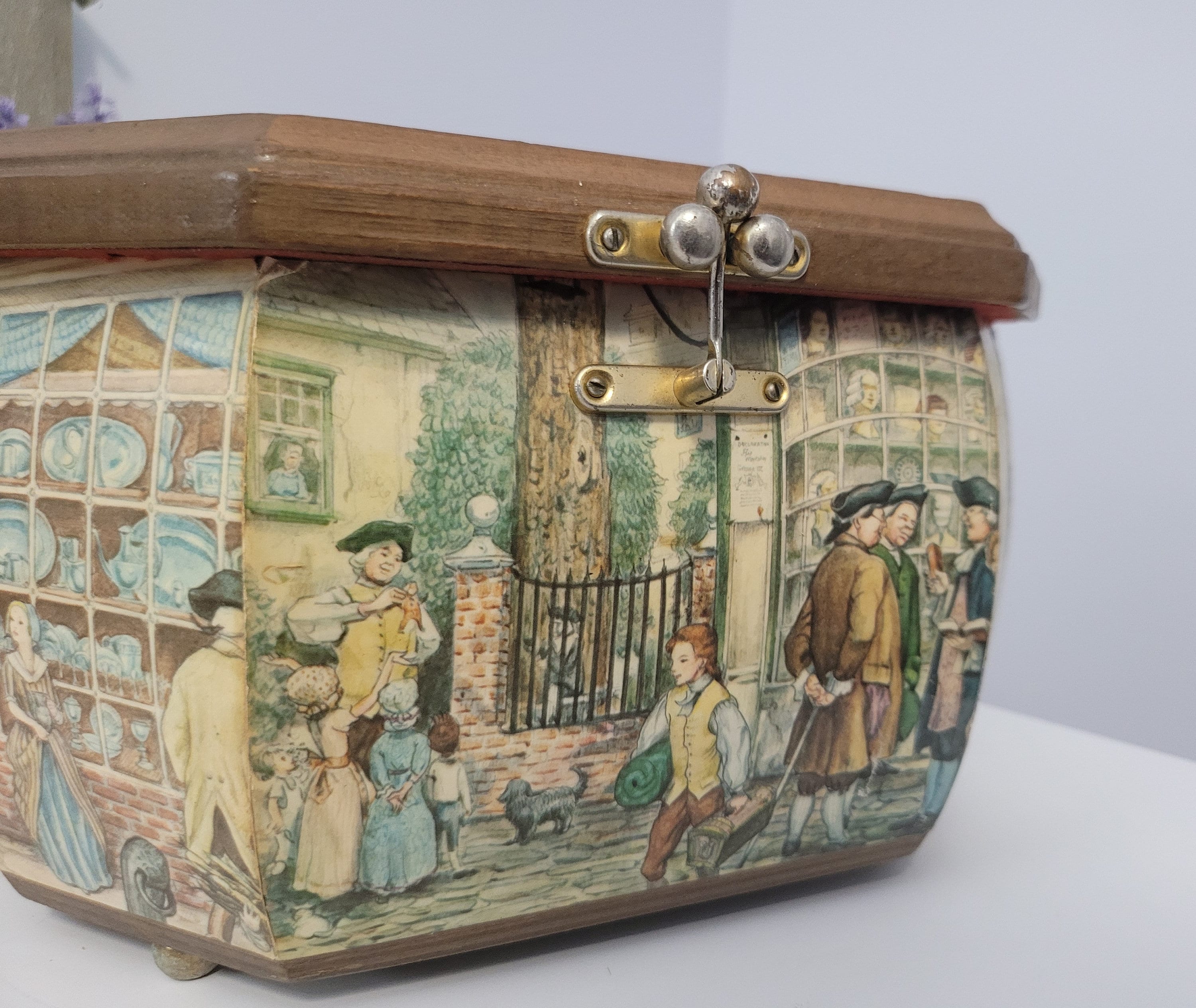 Anton Pieck Decoupage Purse, or Jewelry Box - Etsy
