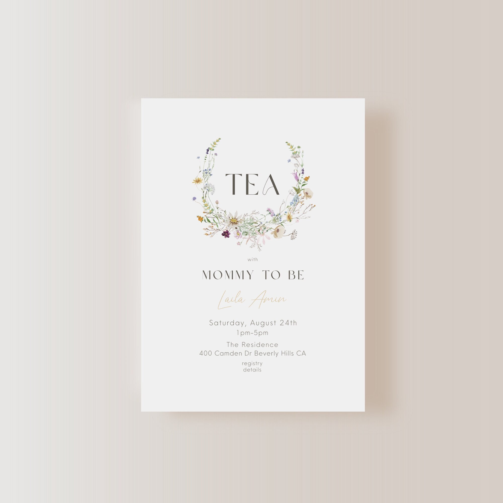 Floral Tea Party Boba Bubble Tea Love in Bloom Bridal Baby Shower ...