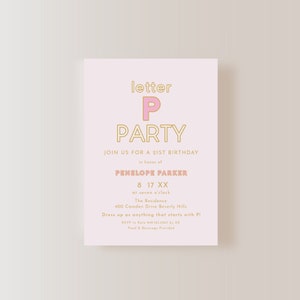 Alphabet Letter ABC Theme Party Birthday Bachelorette Bridal Shower ...