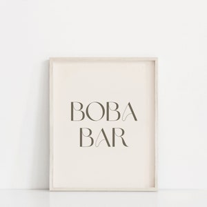 Boba Bubble Tea Bar Table Sign 8"x10" - Etsy