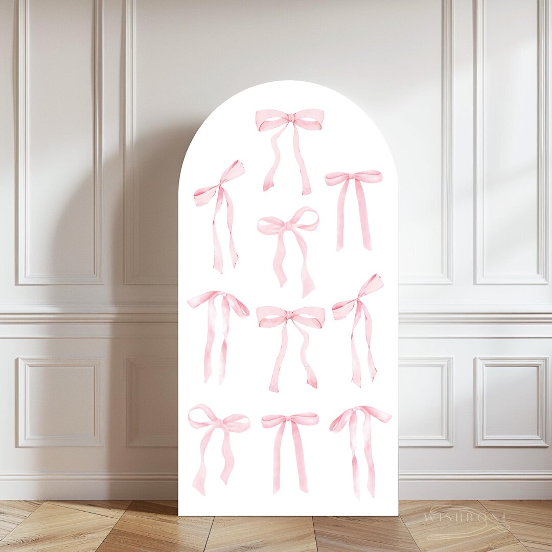 Pink Bows Backdrop Digital Artwork 48"x84" - Etsy