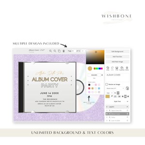 Dress as an Album Cover Party CD Invite E-vite 5"x7" - Etsy