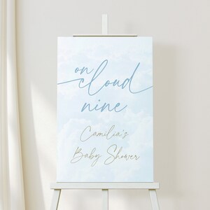 On Cloud Nine 9 in the Clouds Baby Shower Sprinkle Welcome Home Baby ...