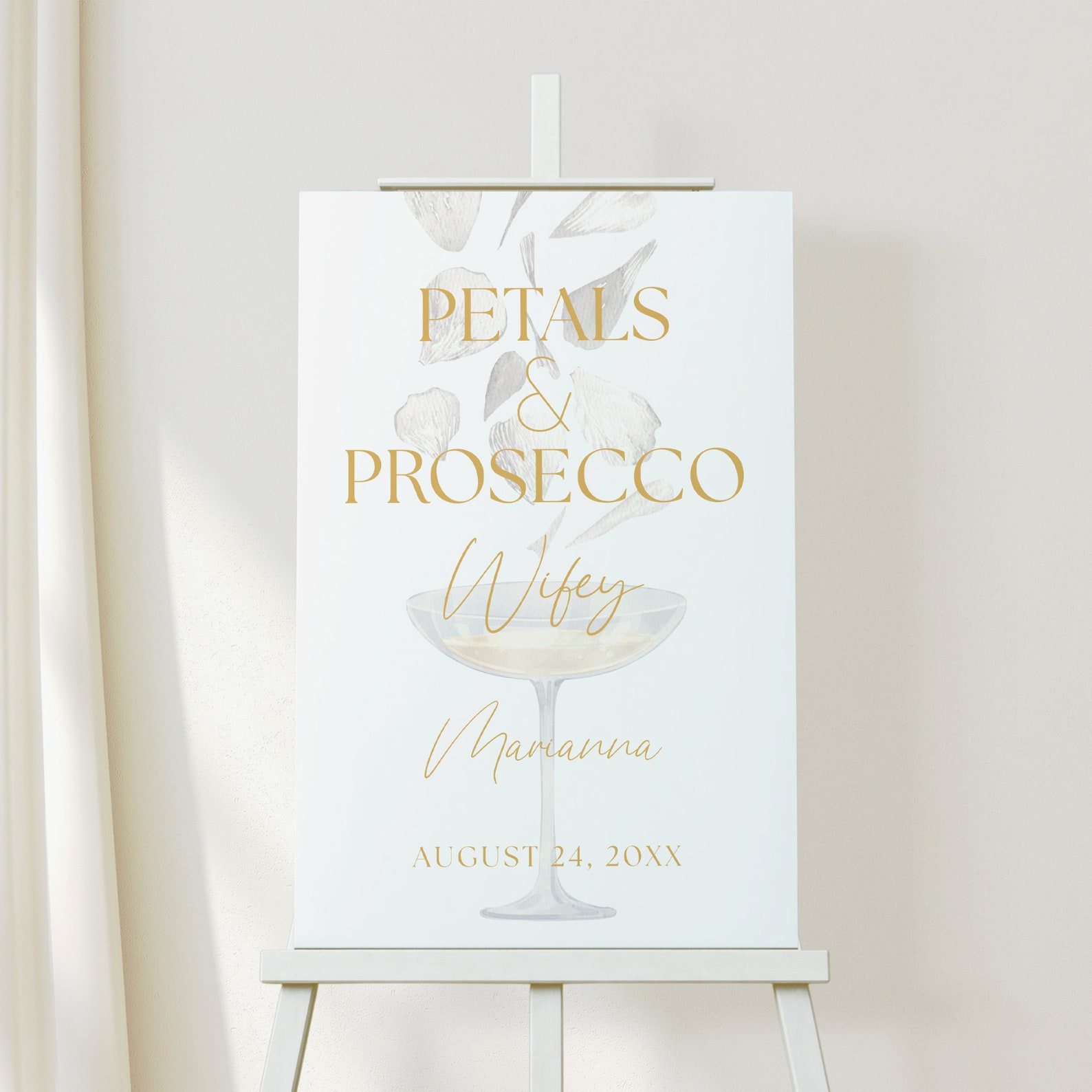 Petals Pearls Prosecco Bridal Baby Wedding Shower Galentines - Etsy