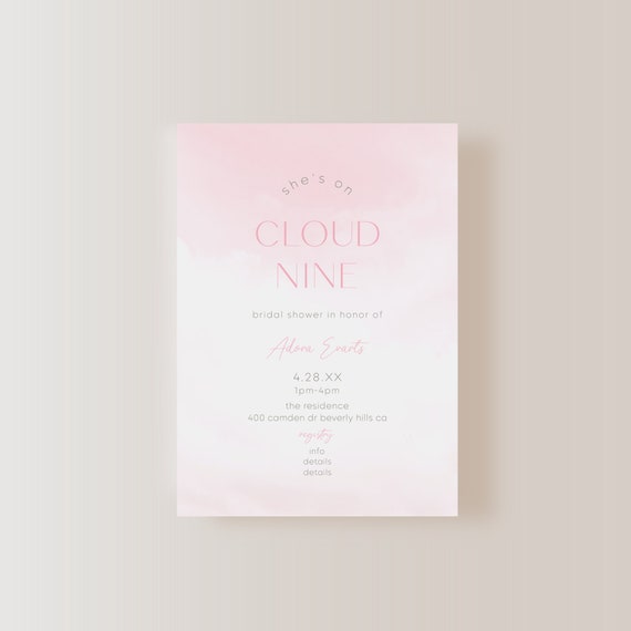 Invitación De Boda Con Tema De Nubes Los Mejores Modelos De Tarjetas