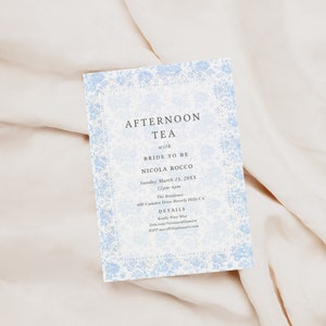 Toile Something Blue Afternoon Tea Love Shack Fiancé Bridal Shower ...