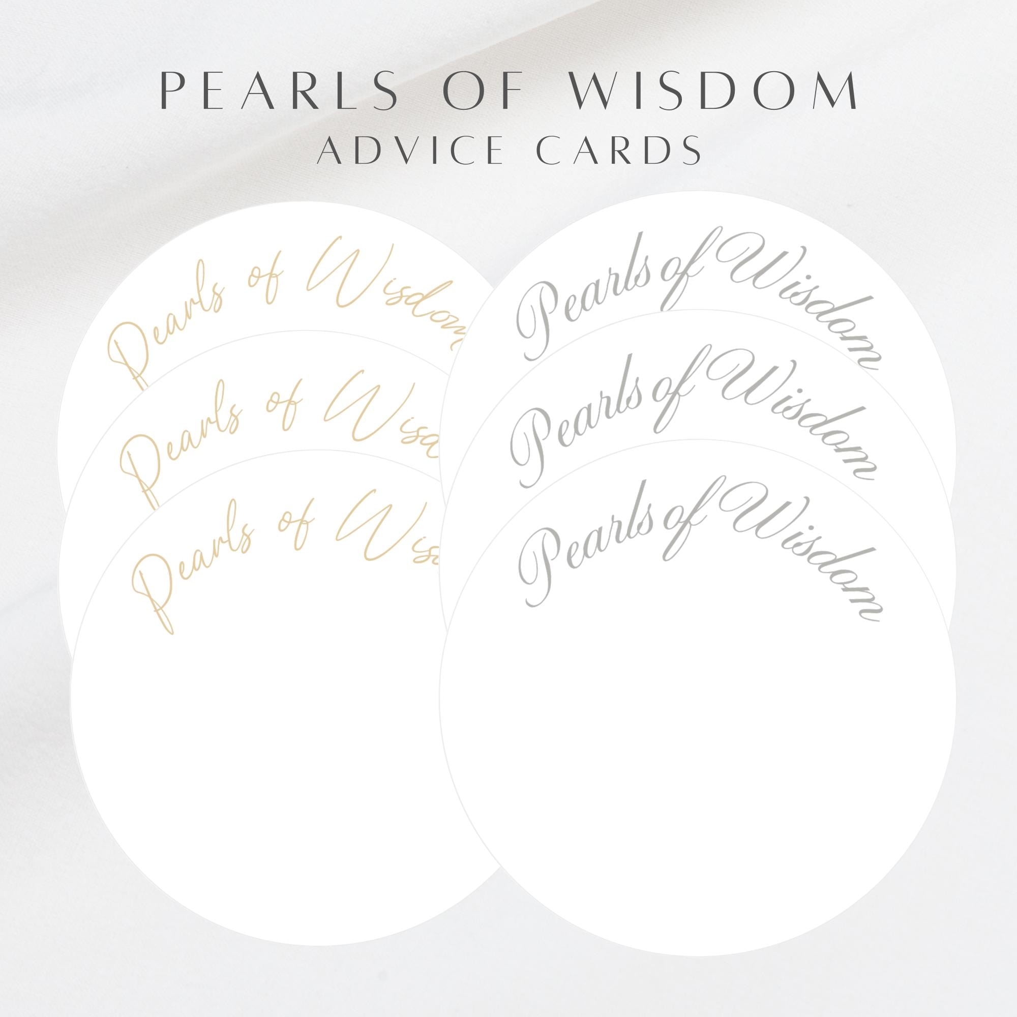 Pearls of Wisdom Advice Card 3x3 - Etsy