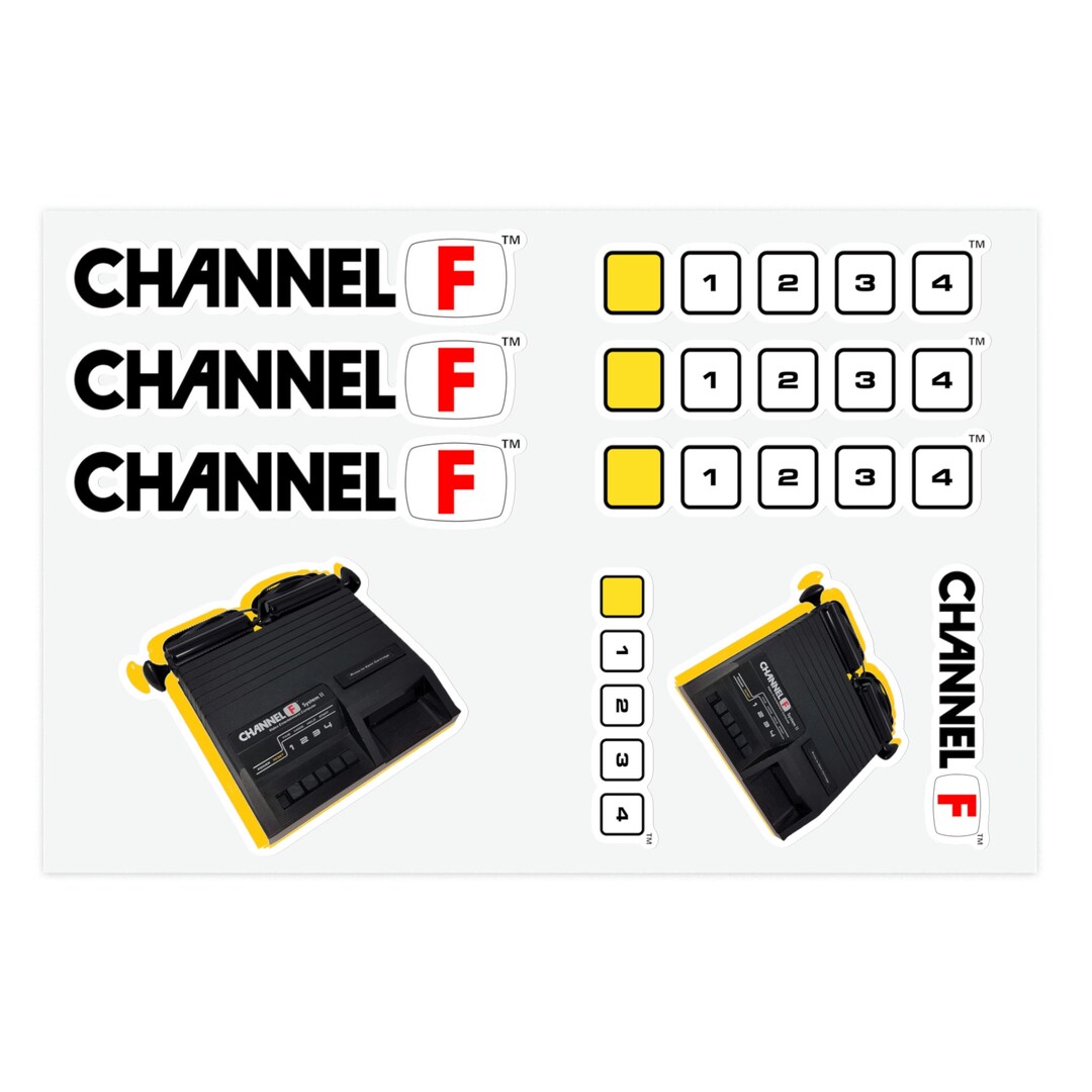 Channel F Sticker Label Sheets - Etsy