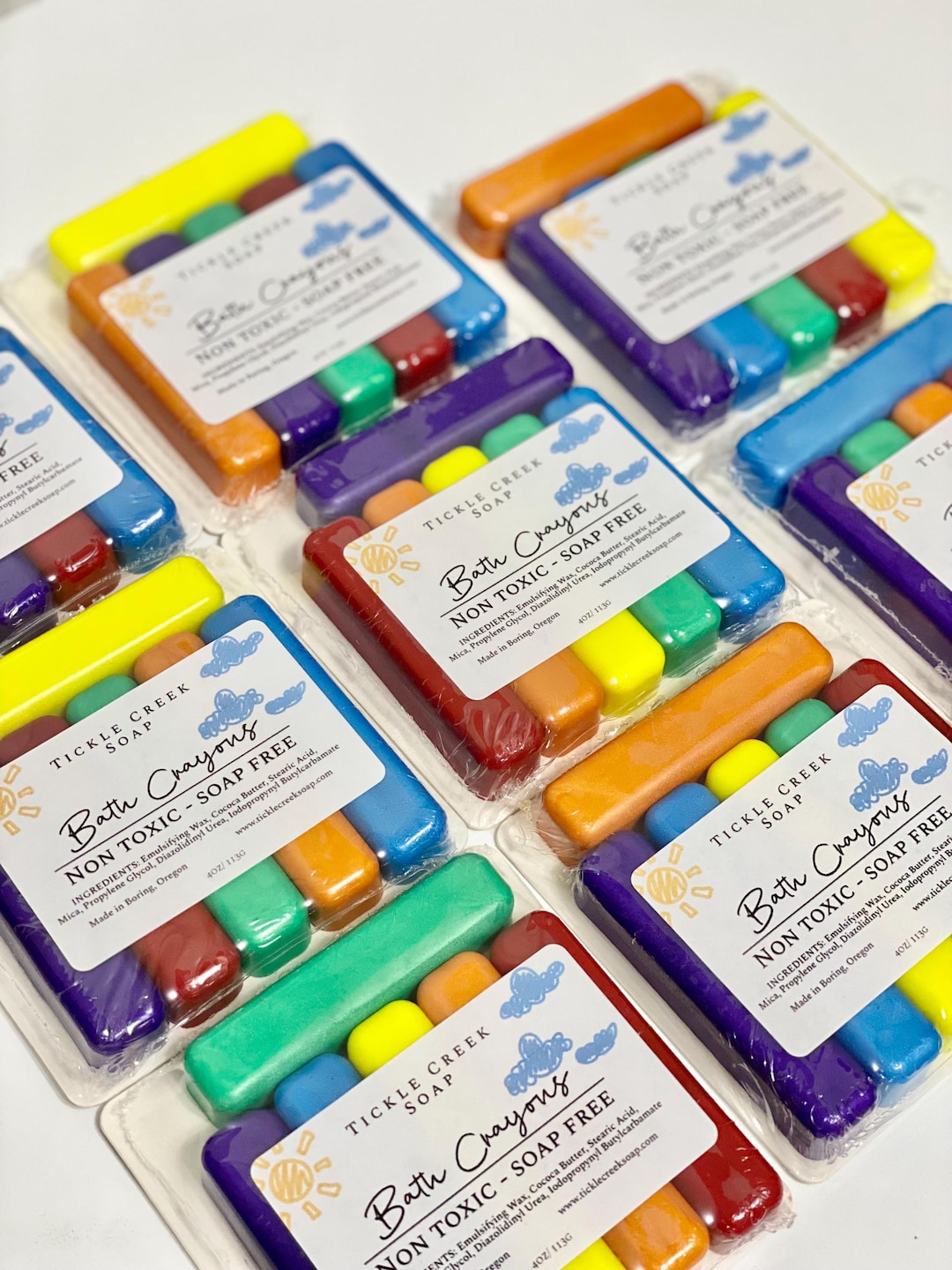 Bath Crayon for Kids Non Toxic Bath Time Fun Stocking Stuffer Bath Time ...