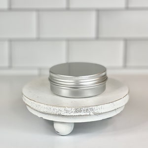 2 Oz Metal Tin Container With Lid Aluminum Round Small Container DIY ...