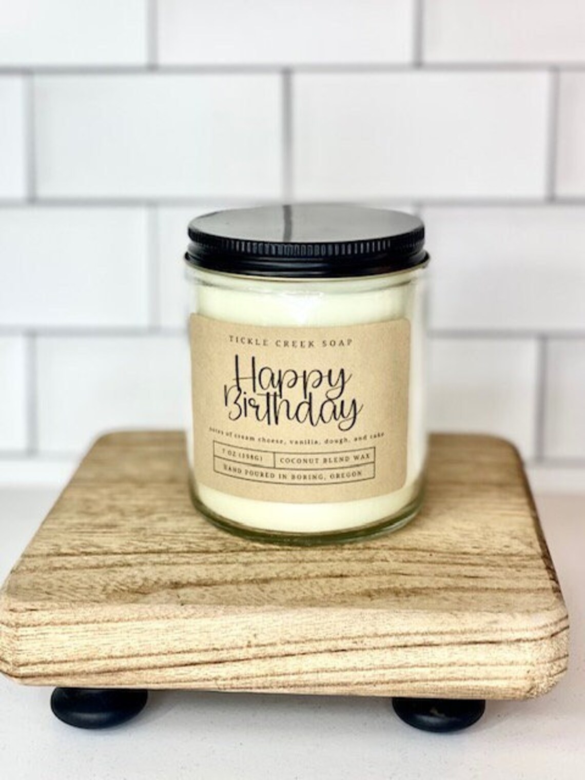 Happy Birthday Candle Strong Soy Candle Vegan Candle Small Batch Candle ...