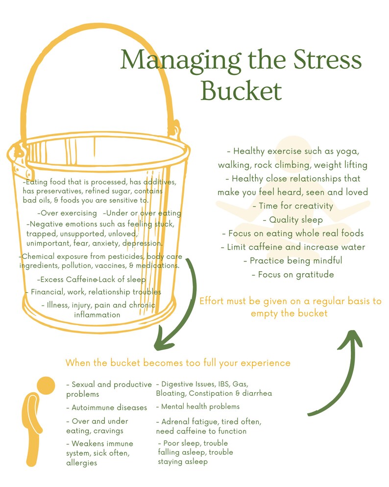 Health Coach Tools : Done for You Stress Handout | Canva Template ...