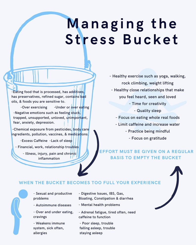 Health Coach Tools : Done for You Stress Handout Canva - Etsy