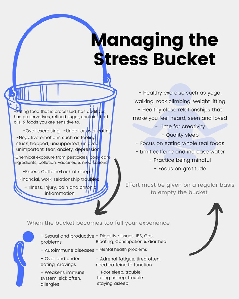 Health Coach Tools : Done for You Stress Handout Canva - Etsy