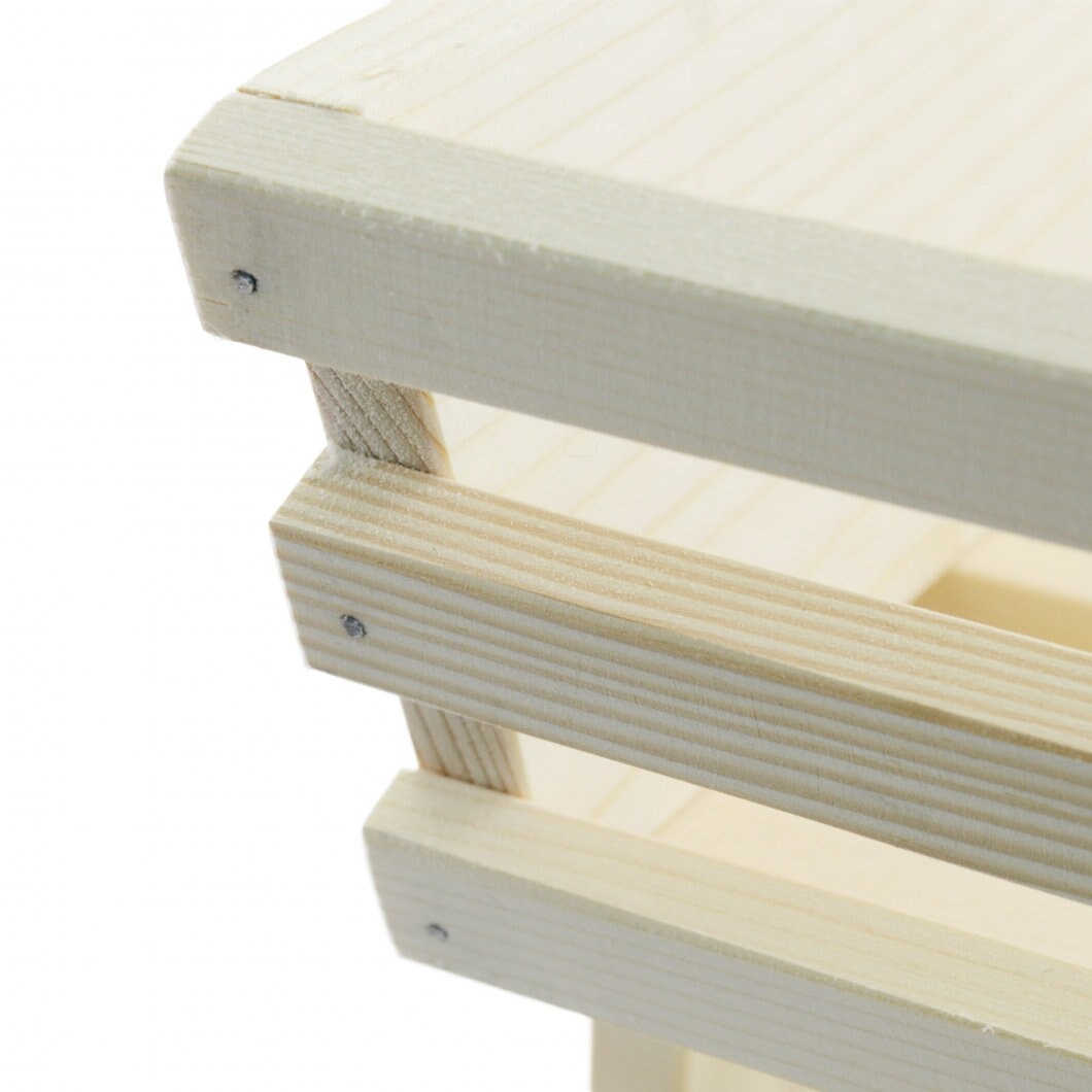 2 Tier Large Wooden Vegetable Fruit Food Storage Bakery Display Rack ...