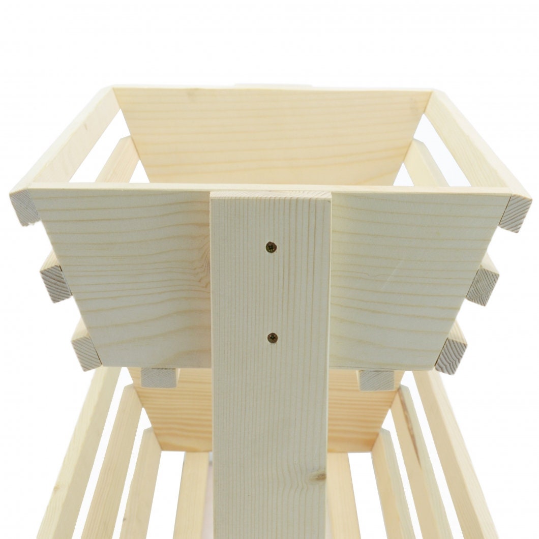 2 Tier Large Wooden Vegetable Fruit Food Storage Bakery Display Rack ...