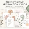 84 Printable Blank Affirmation Cards, BOHO Affirmation Cards, Blank ...