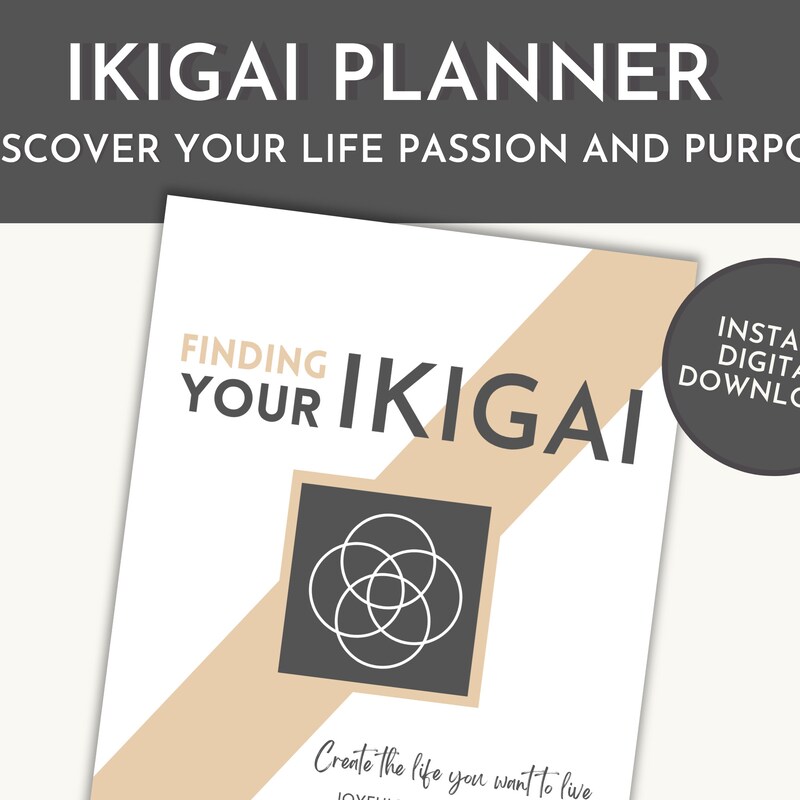Ikigai Workbook - Etsy